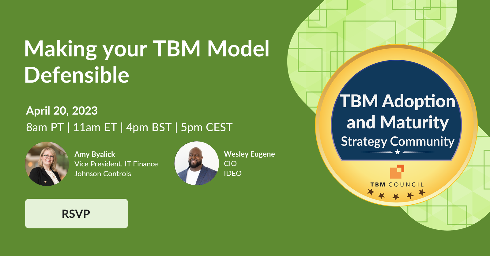 TBM Adoption & Maturity Strategy Community Meeting - TBM Council