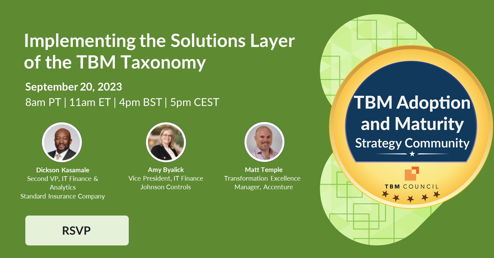 TBM Adoption & Maturity Strategy Community Meeting - TBM Council