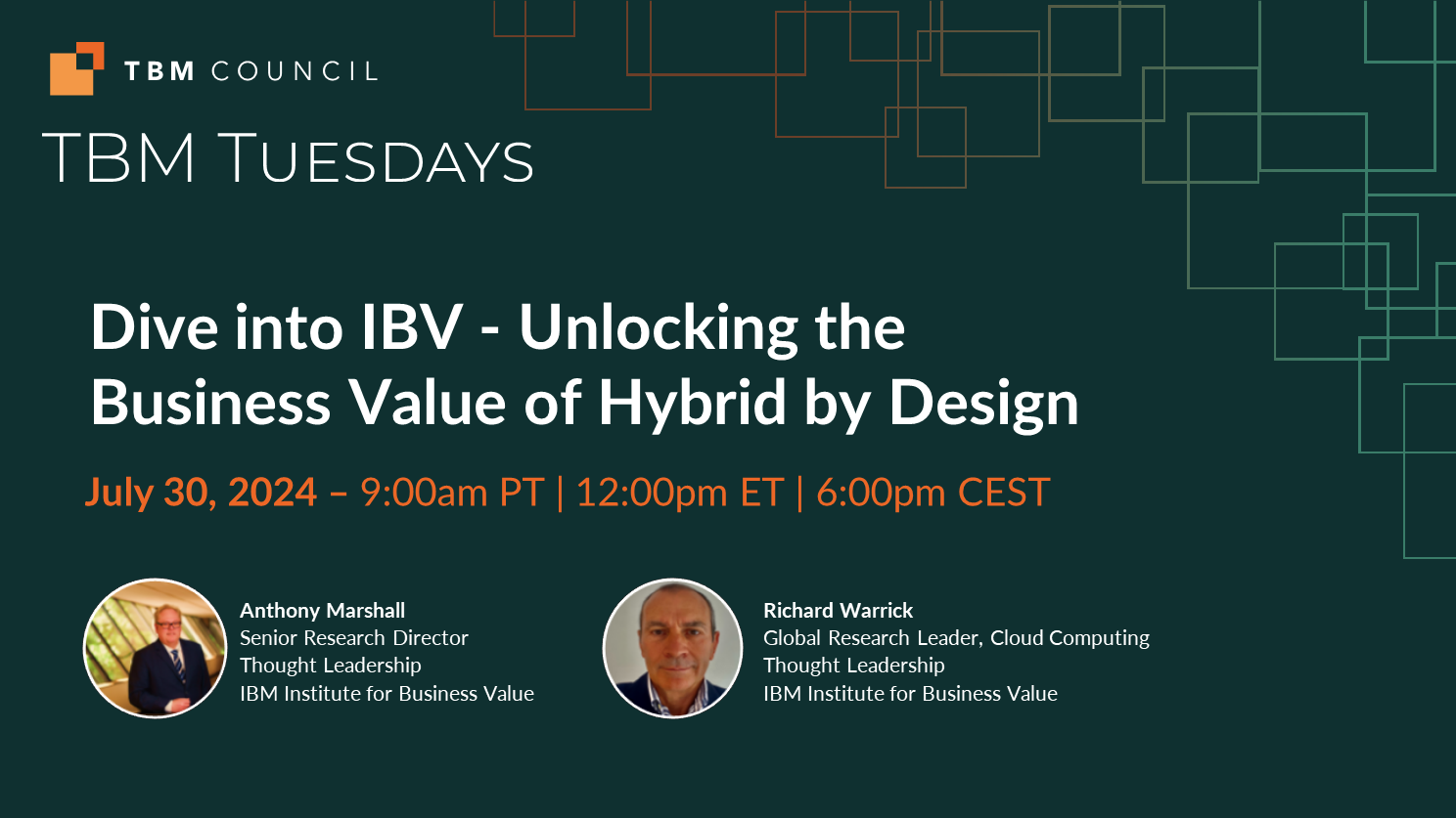 Dive into IBV - Unlocking the Business Value of Hybrid by Design - TBM ...