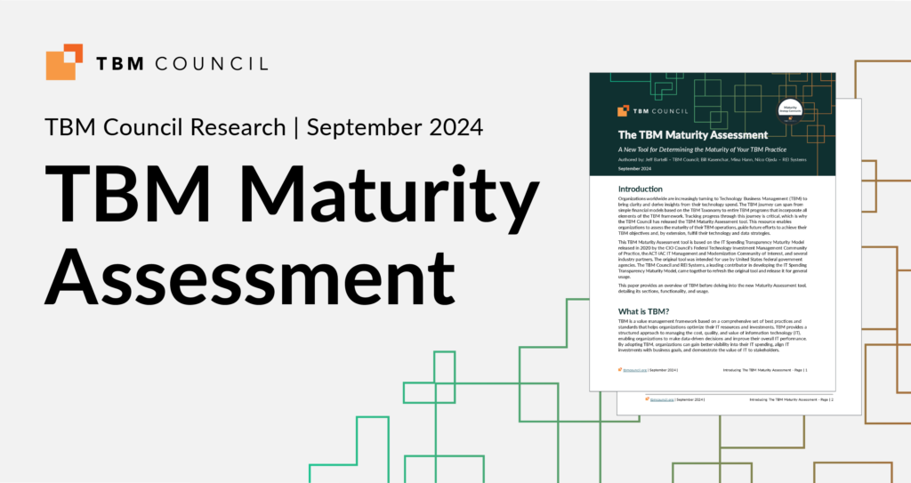 The TBM Maturity Assessment - TBM Council