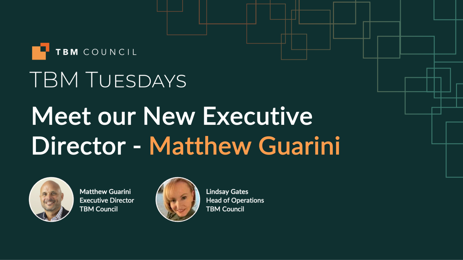 Meet our New Executive Director - TBM Council