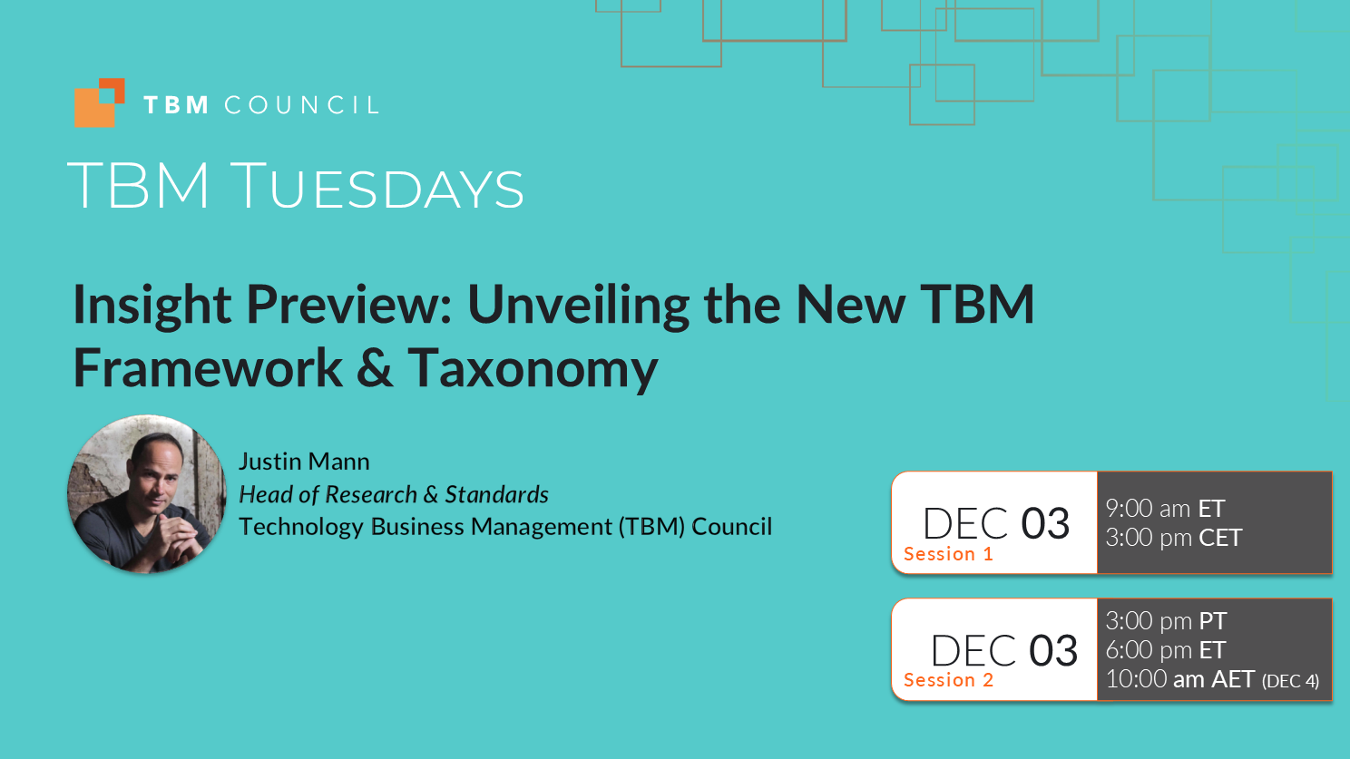 Insight Preview: Unveiling the New TBM Framework & Taxonomy - TBM Council
