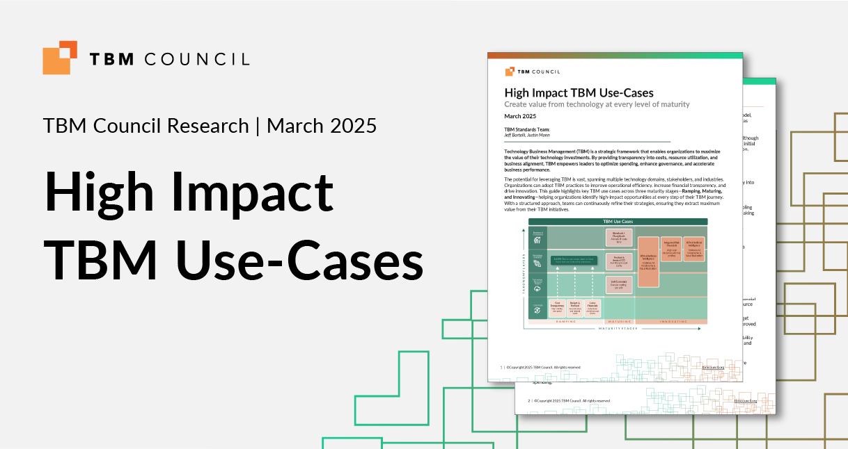 High Impact TBM Use-Cases - TBM Council