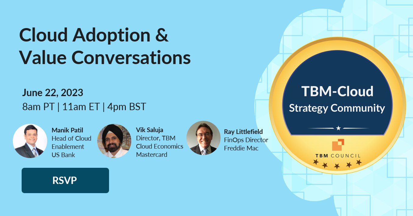 TBM-Cloud Strategy Community Meeting - TBM Council